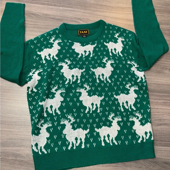 Taxi | Sweaters | Vintage Green Christmas Knit Sweater By Taxi Size Xl ...